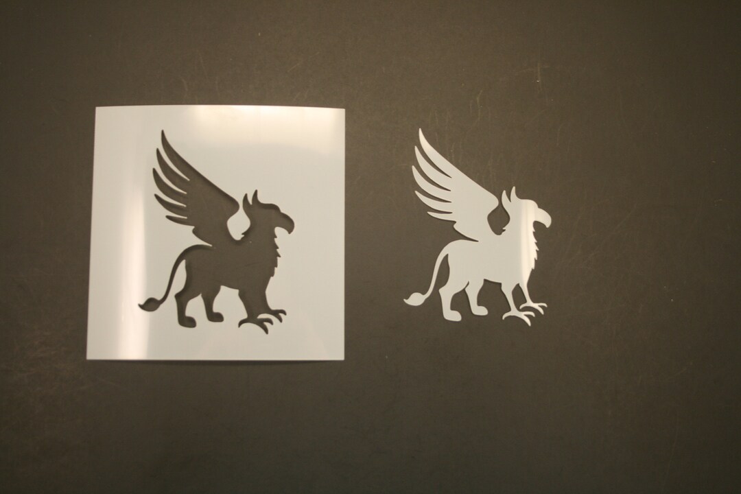 Griffin Reusable Mylar Stencil - Art Supplies - Etsy