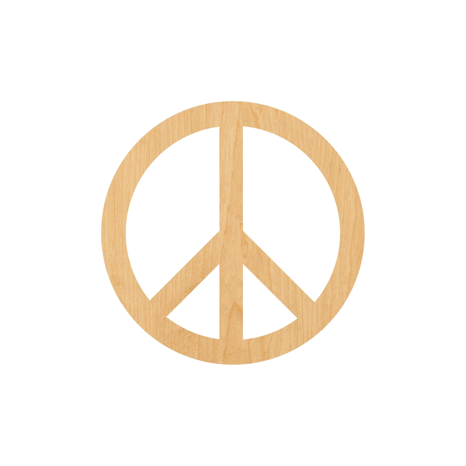 Peace Sign Laser Cut Out Wood Shape Craft Supply Woodcraft - Etsy