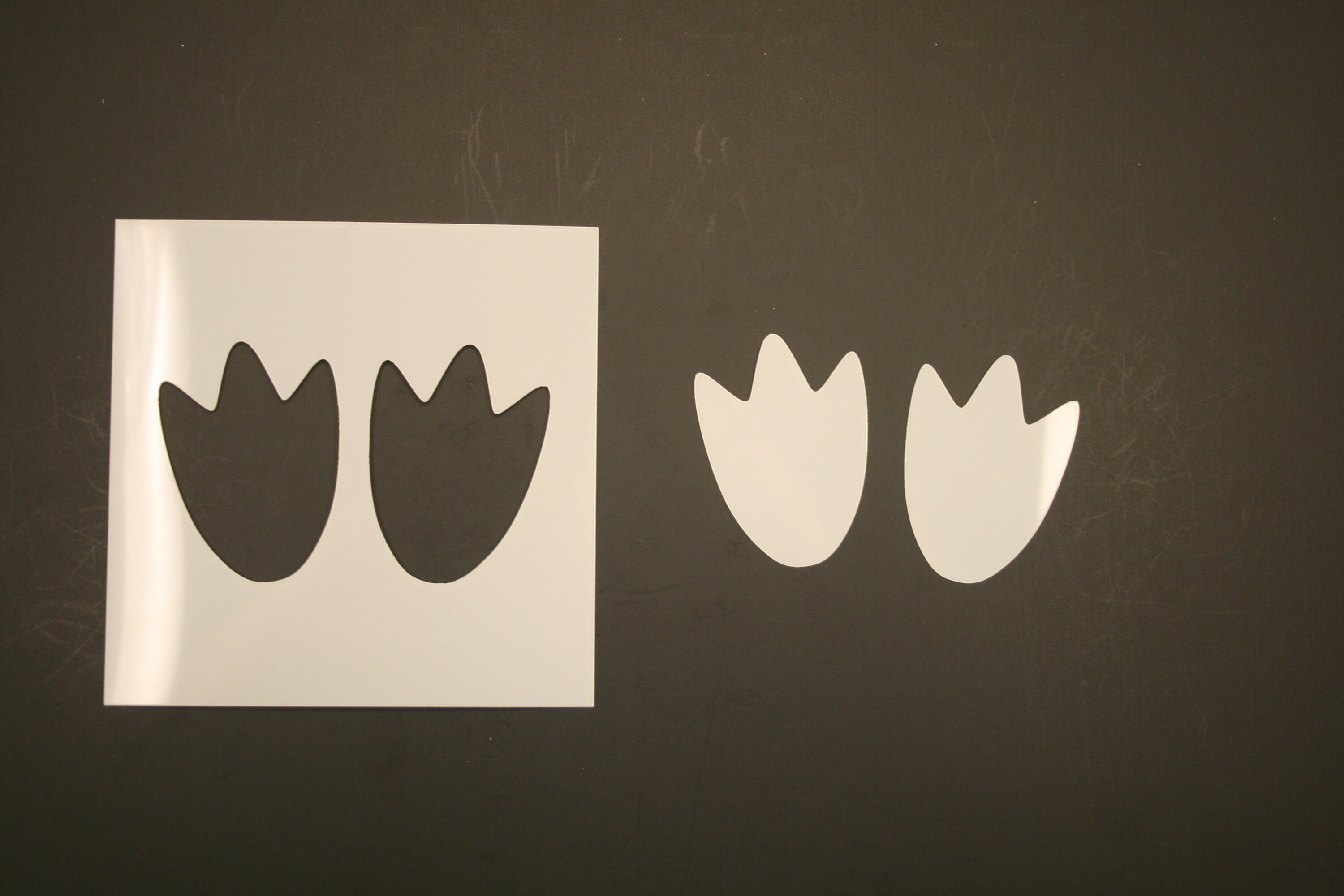 penguin-feet-reusable-mylar-stencil-art-supplies-etsy-uk