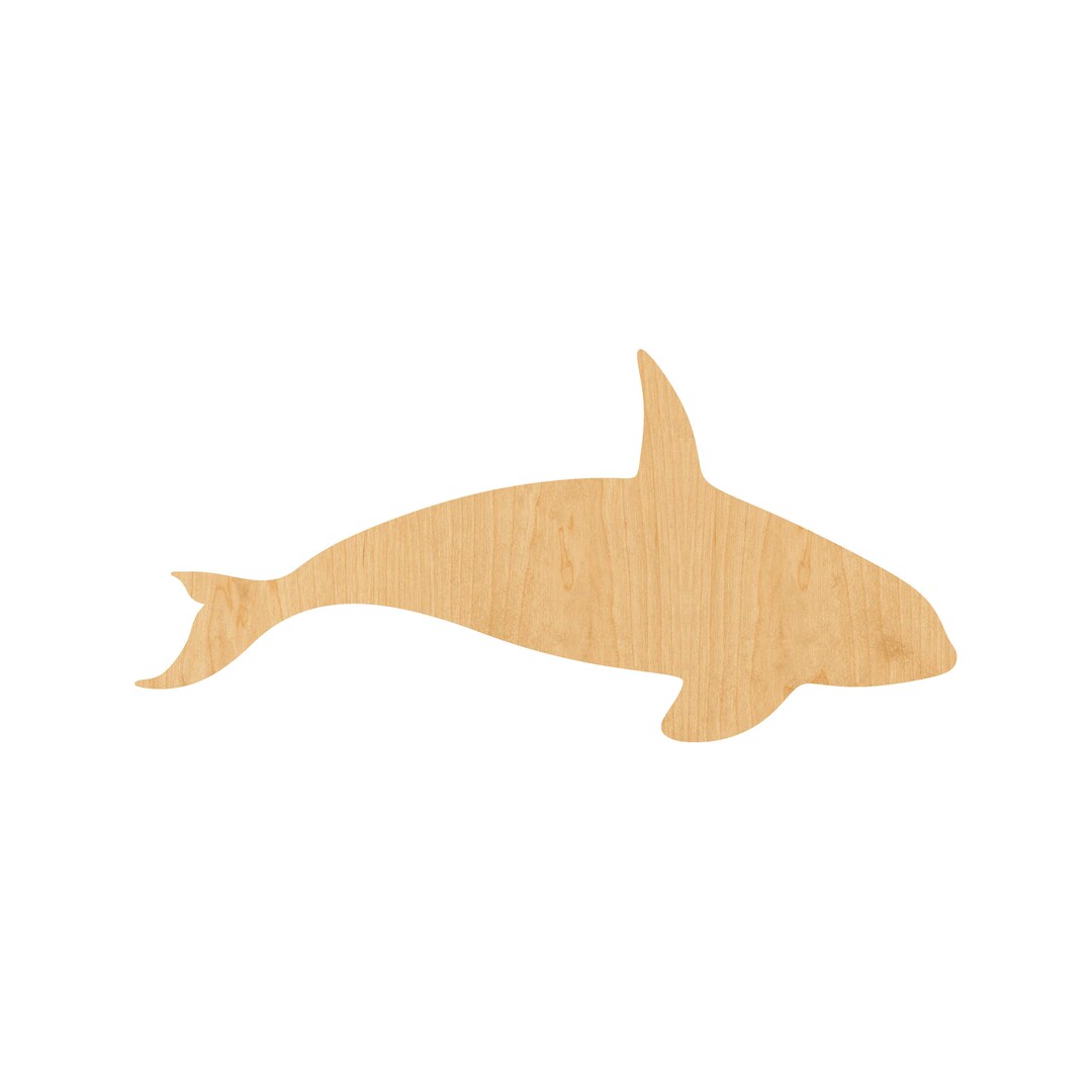 Killer Whale Laser Cut Out Wood Shape Craft Supply – Woodcraft Cutout ...