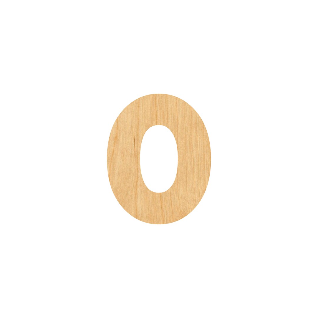 Lowercase Letter O Laser Cut Out Wood Shape Craft Supply - Woodcraft ...