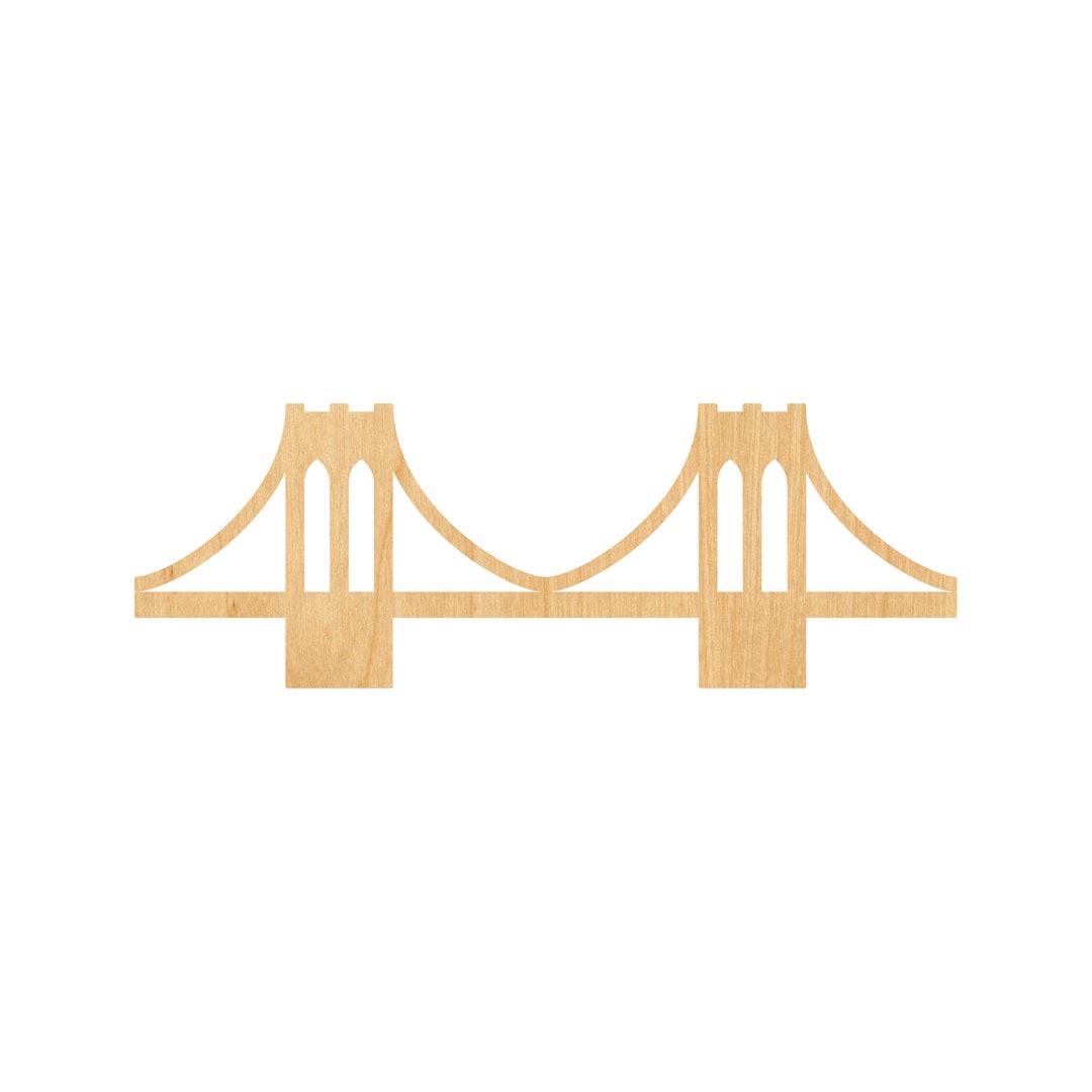 Brooklyn Bridge Laser Cut Out Wood Shape Craft Supply - Woodcraft ...