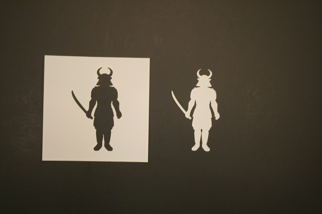 Samurai Reusable Mylar Stencil - Art Supplies - Etsy