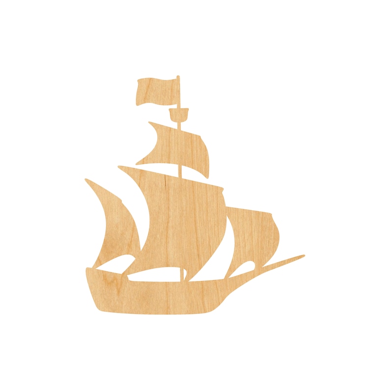 Pirate Ship Laser Cut Out Wood Shape Craft Supply Woodcraft - Etsy