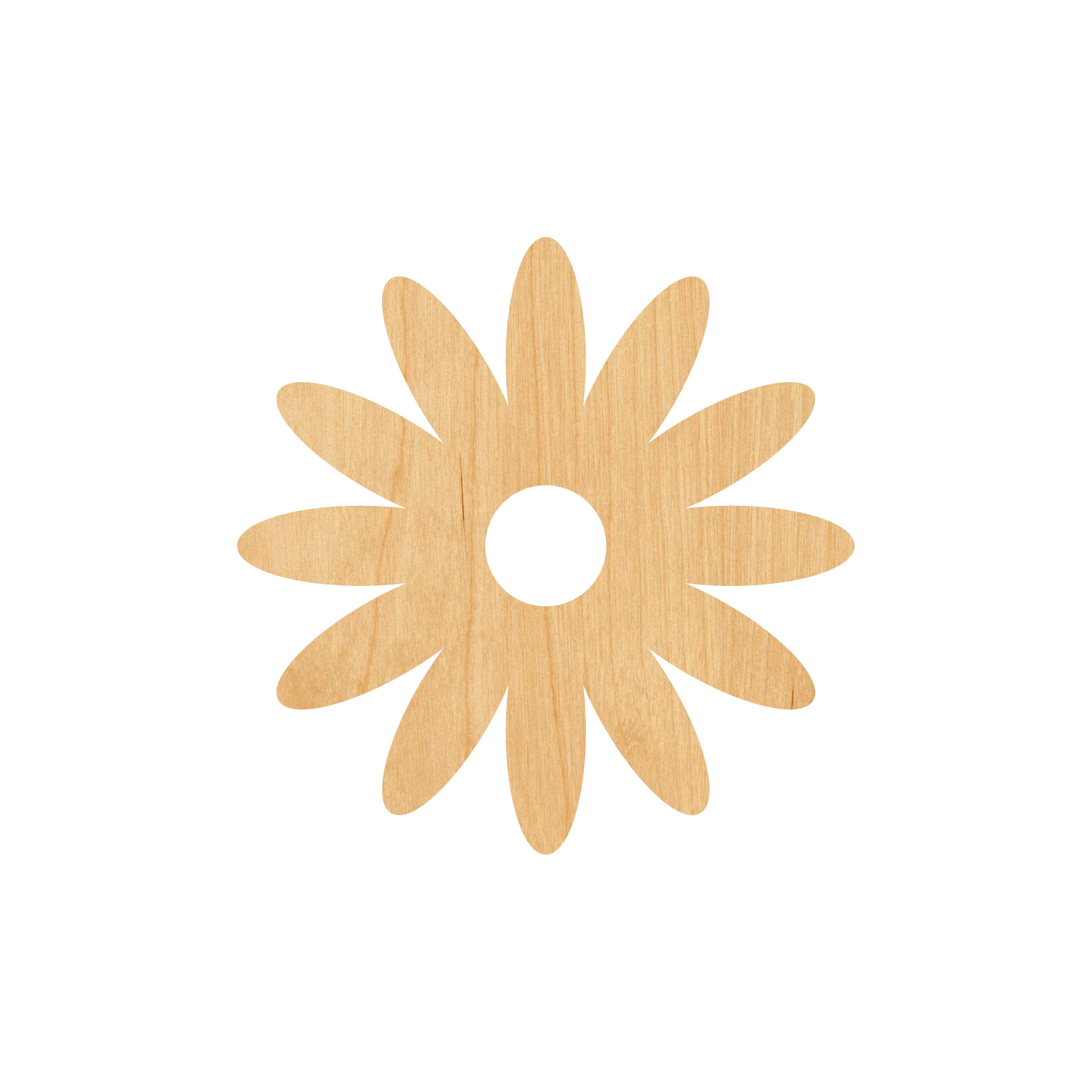 Daisy Laser Cut Out Wood Shape Craft Supply - Woodcraft Cutout - Etsy UK