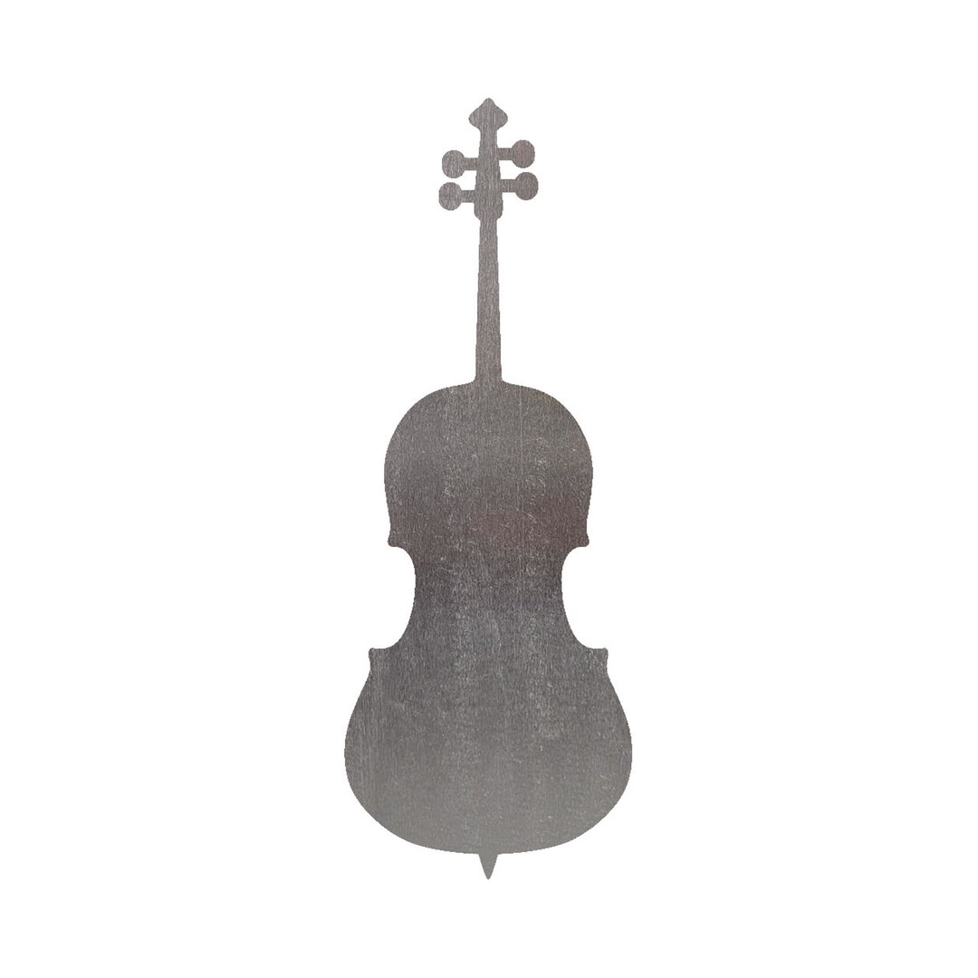 Cello Steel Cut Out Shape Metal Art Decoration Home Decor Craft Supply ...