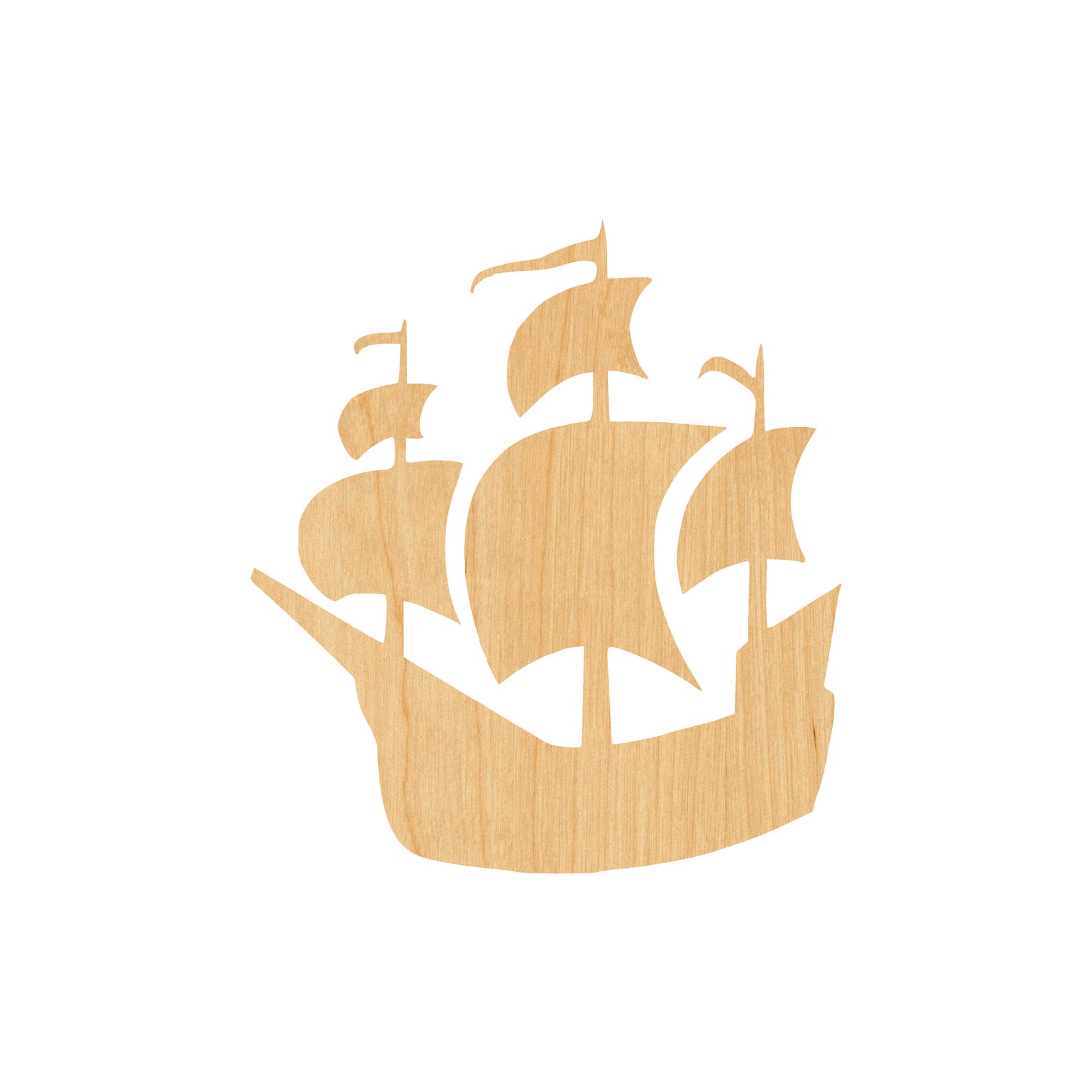 Pirate Ship Laser Cut Out Wood Shape Craft Supply - Woodcraft Cutout - Etsy