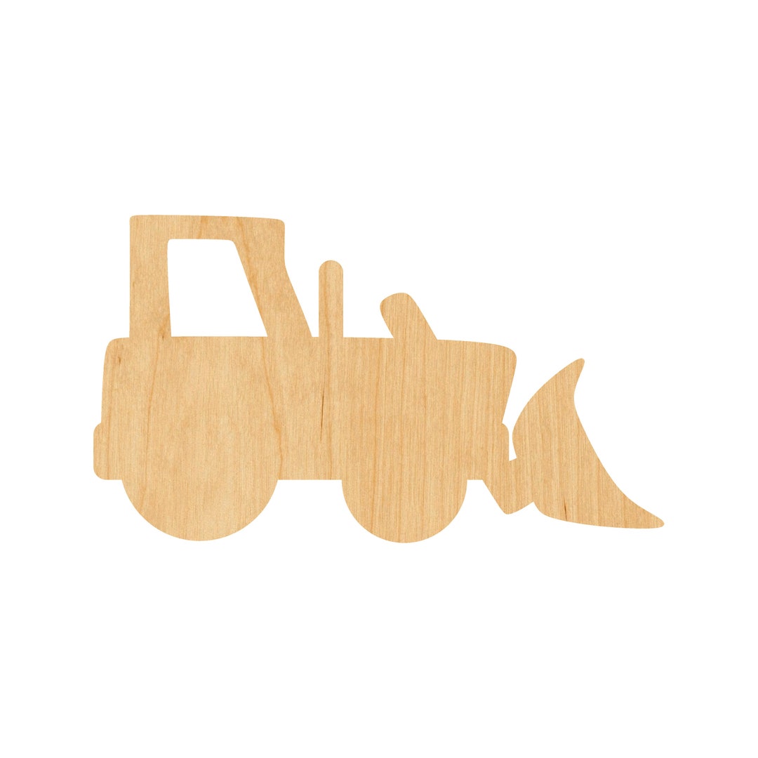 Bulldozer Laser Cut Out Wood Shape Craft Supply - Woodcraft Cutout - Etsy