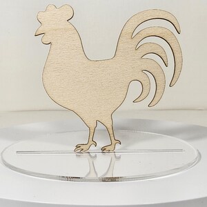 Rooster Laser Cut Out Wood Shape Craft Supply – Woodcraft Cutout - Etsy