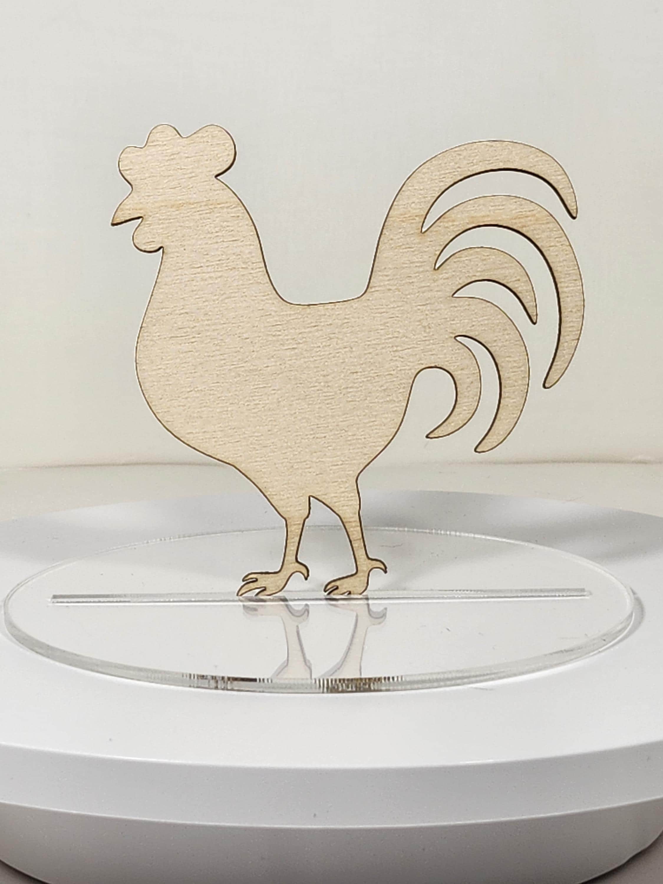 Rooster Laser Cut Out Wood Shape Craft Supply – Woodcraft Cutout - Etsy