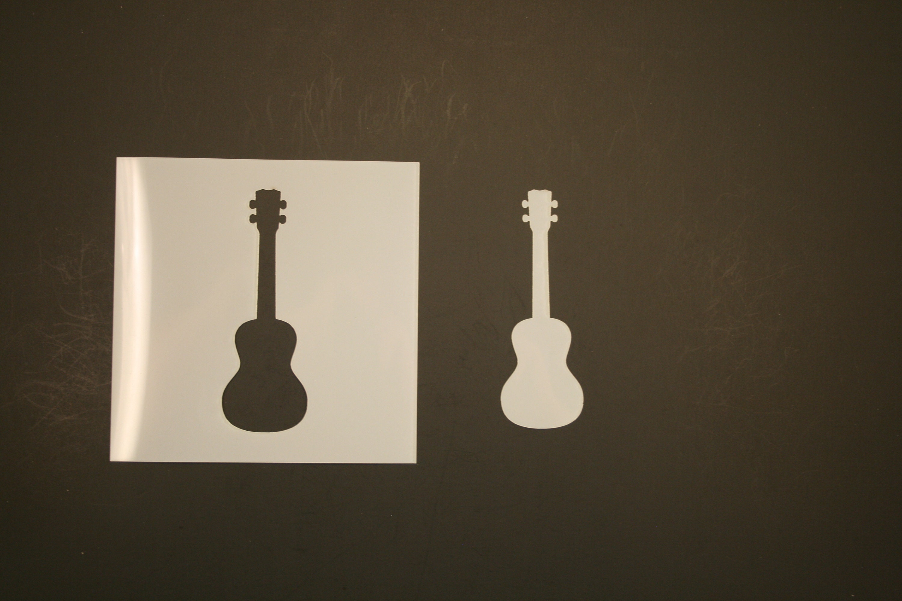 Ukulele Reusable Mylar Stencil - Art Supplies - Etsy