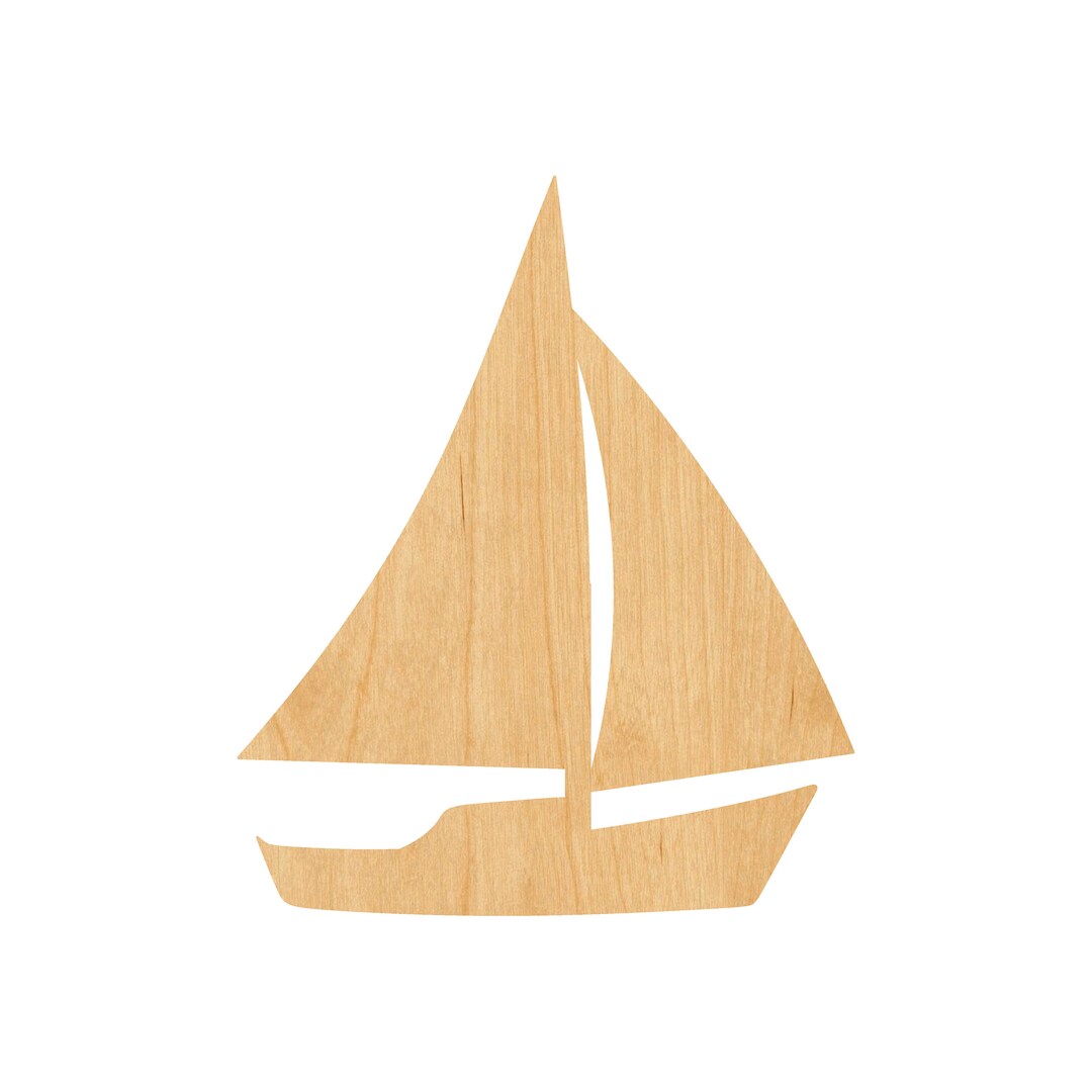 Sailboat Laser Cut Out Wood Shape Craft Supply - Woodcraft Cutout - Etsy
