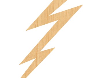 Unfinished Wooden Lightning Shape Weather Craft From 1 up to 46 DIY - Etsy