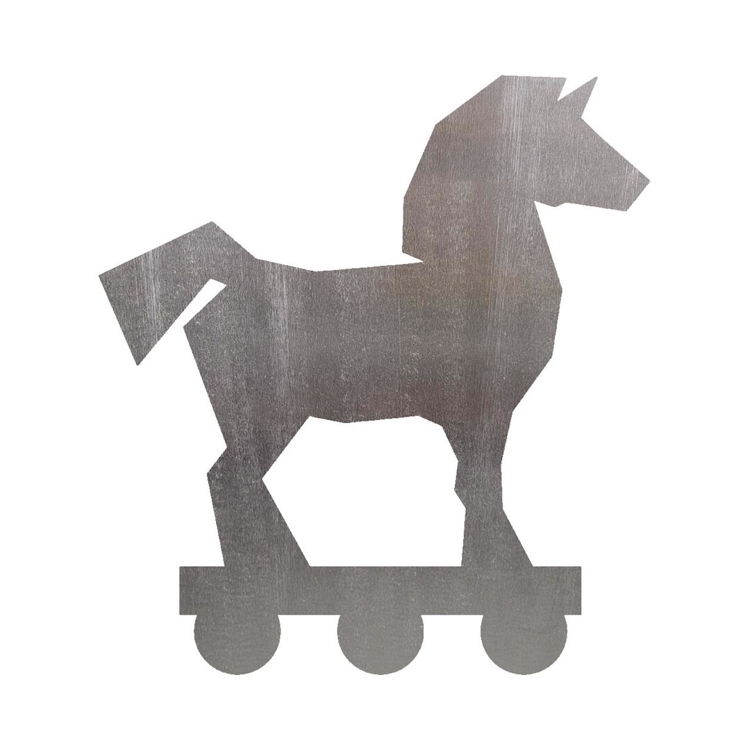 Trojan Horse Steel Cut Out Shape Metal Art Decoration Home Decor Craft ...