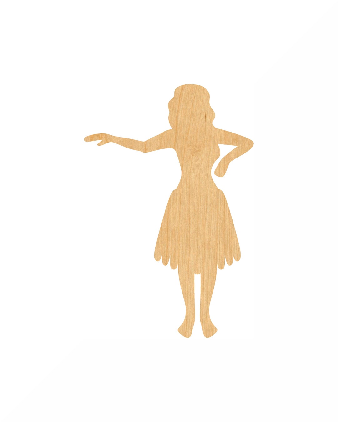 Hula Girl Laser Cut Out Wood Shape Craft Supply - Woodcraft Cutout - Etsy