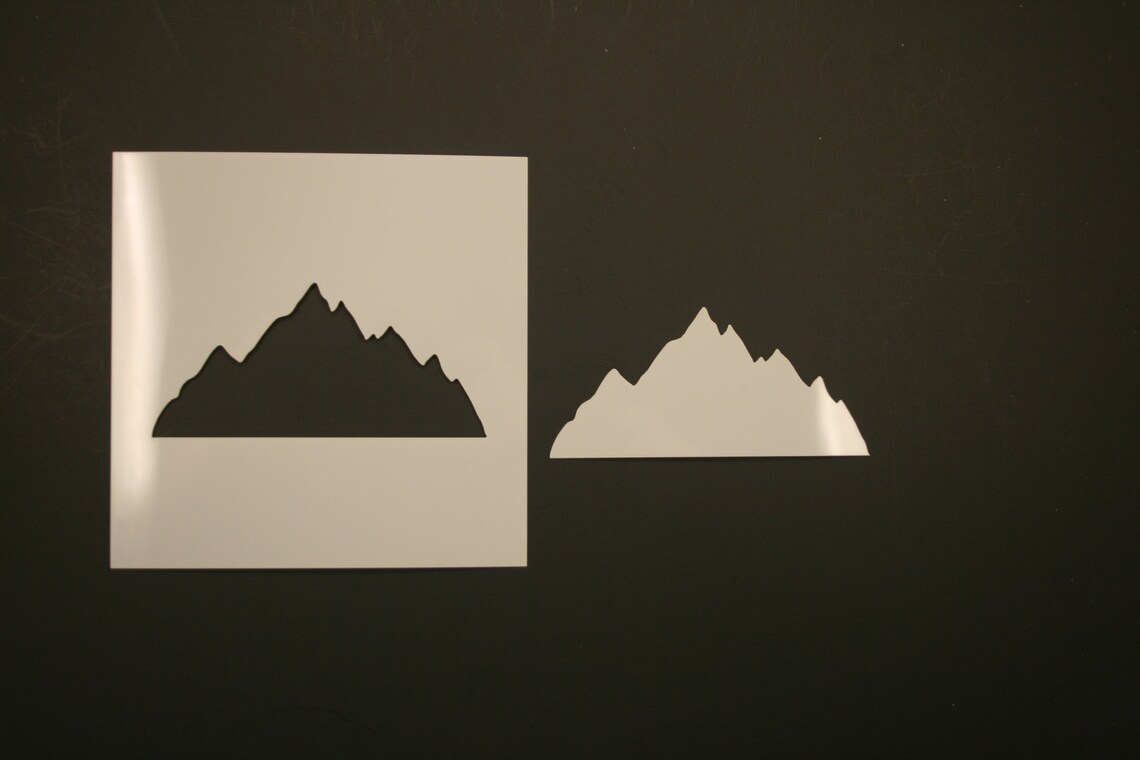 Mountain Range Reusable Mylar Stencil Art Supplies - Etsy