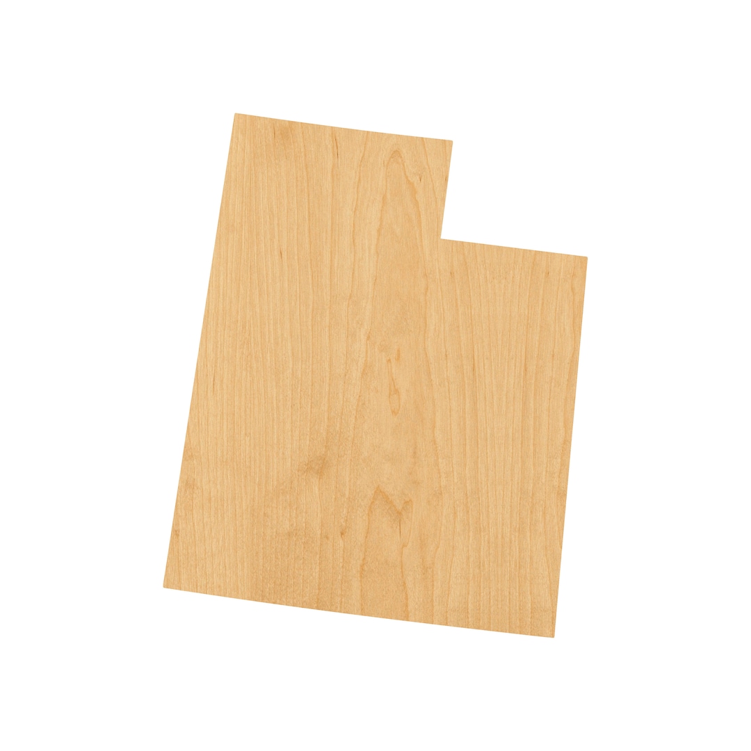 Utah Laser Cut Out Wood Shape Craft Supply - Woodcraft Cutout - Etsy