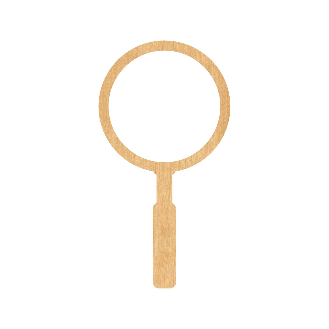 Magnifying Glass Laser Cut Out Wood Shape Craft Supply - Woodcraft ...