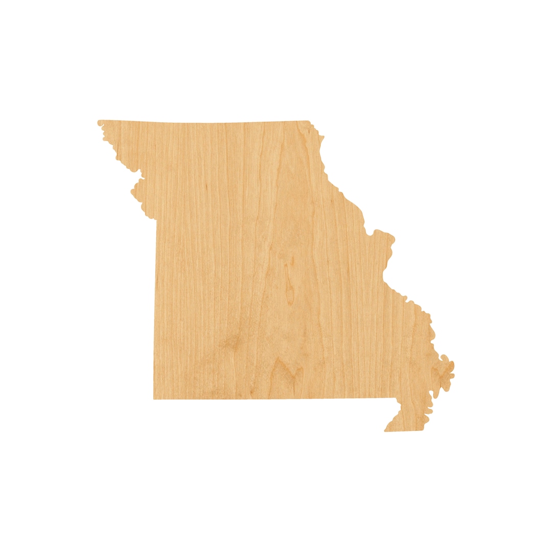 Missouri Laser Cut Out Wood Shape Craft Supply - Woodcraft Cutout - Etsy