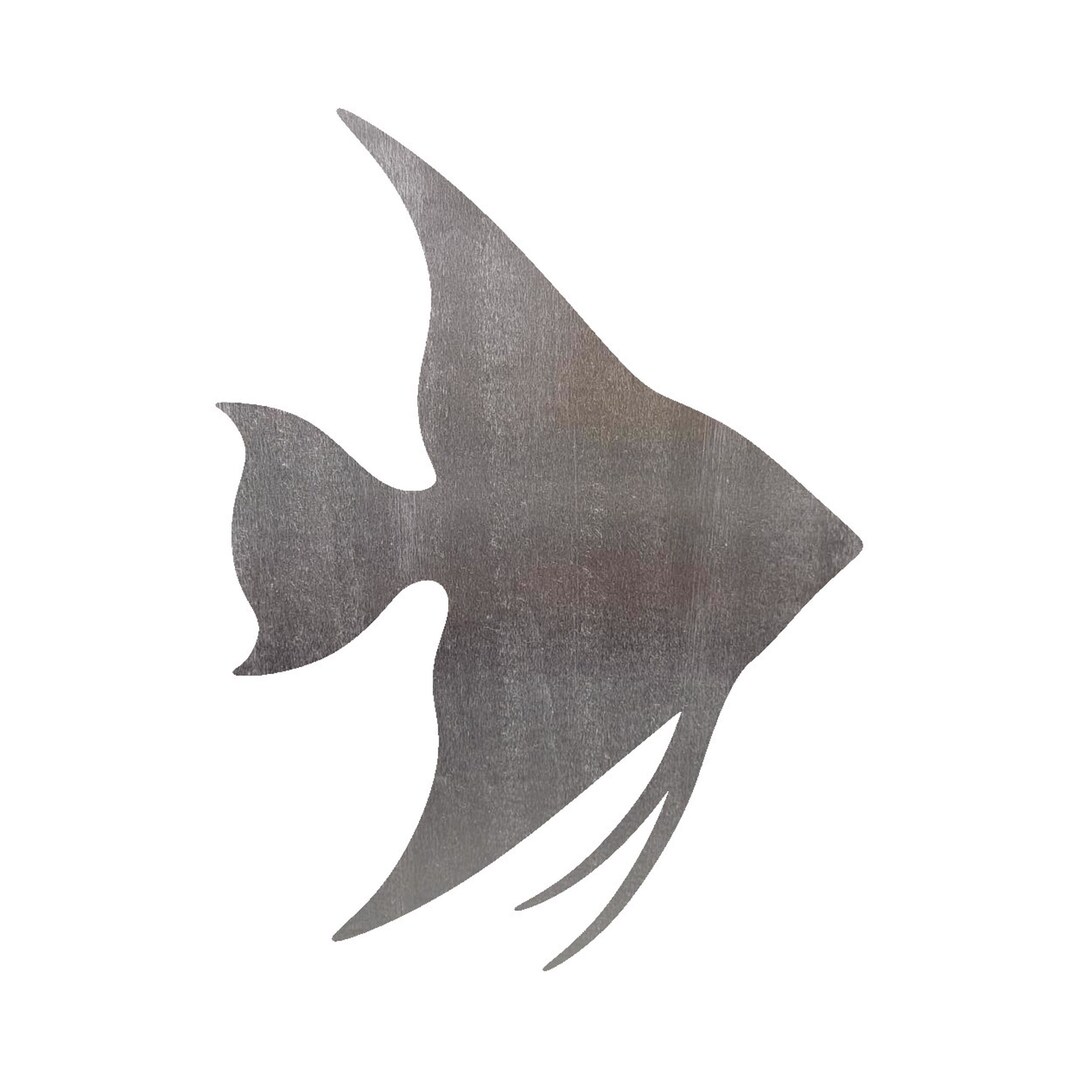 Angelfish Steel Cut Out Shape Metal Art Decoration Home Decor Craft ...