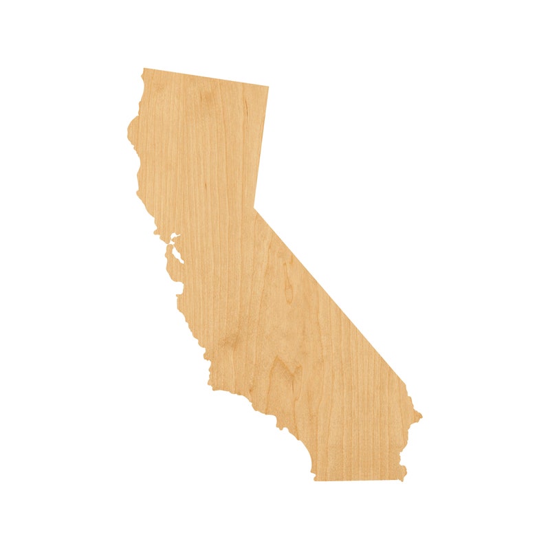 Wood California Cut Out - Etsy