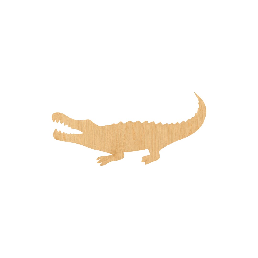 Alligator Laser Cut Out Wood Shape Craft Supply – Woodcraft Cutout - Etsy