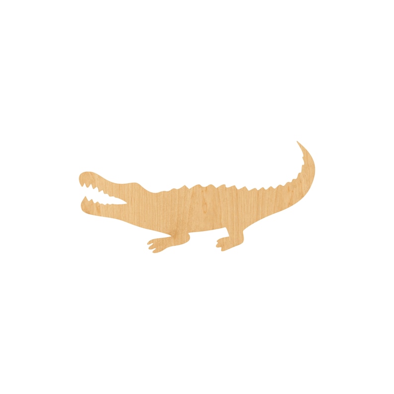 Alligator Laser Cut Out Wood Shape Craft Supply – Woodcraft Cutout - Etsy