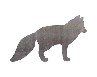 Arctic Fox Metal Cutout Shape, Wall Art Decoration for Home, Farmhouse ...
