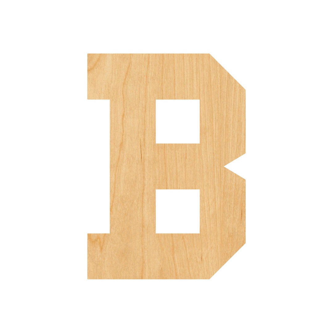 Letter B Laser Cut Out Wood Shape Craft Supply - Woodcraft Cutout - Etsy