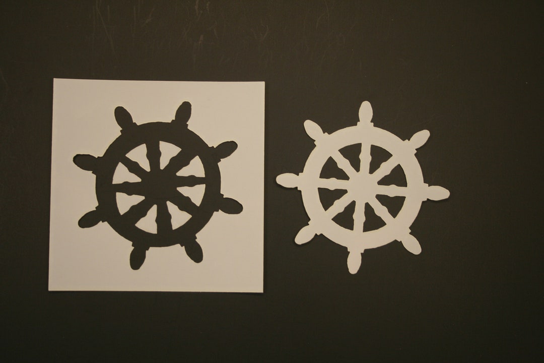 Ship Wheel 1 Reusable Mylar Stencil - Art Supplies - Etsy