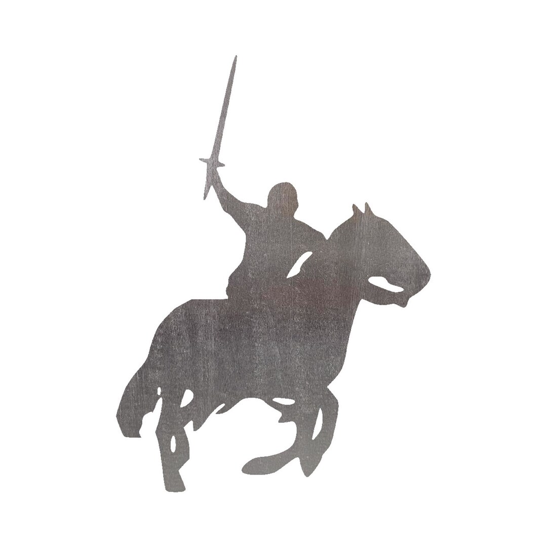 Knight on Horse 2 Steel Cut Out Shape Metal Art Decoration Home Decor ...