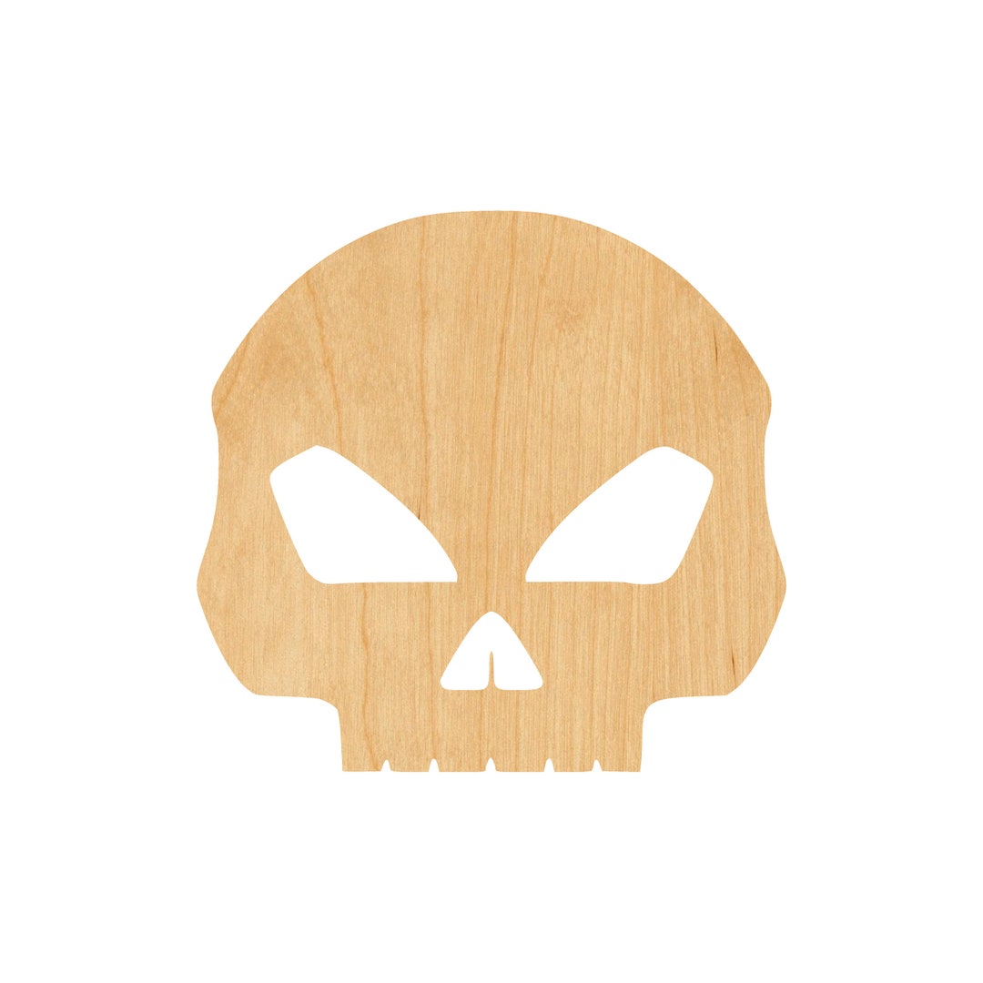 Skull Laser Cut Out Wood Shape Craft Supply - Woodcraft Cutout - Etsy