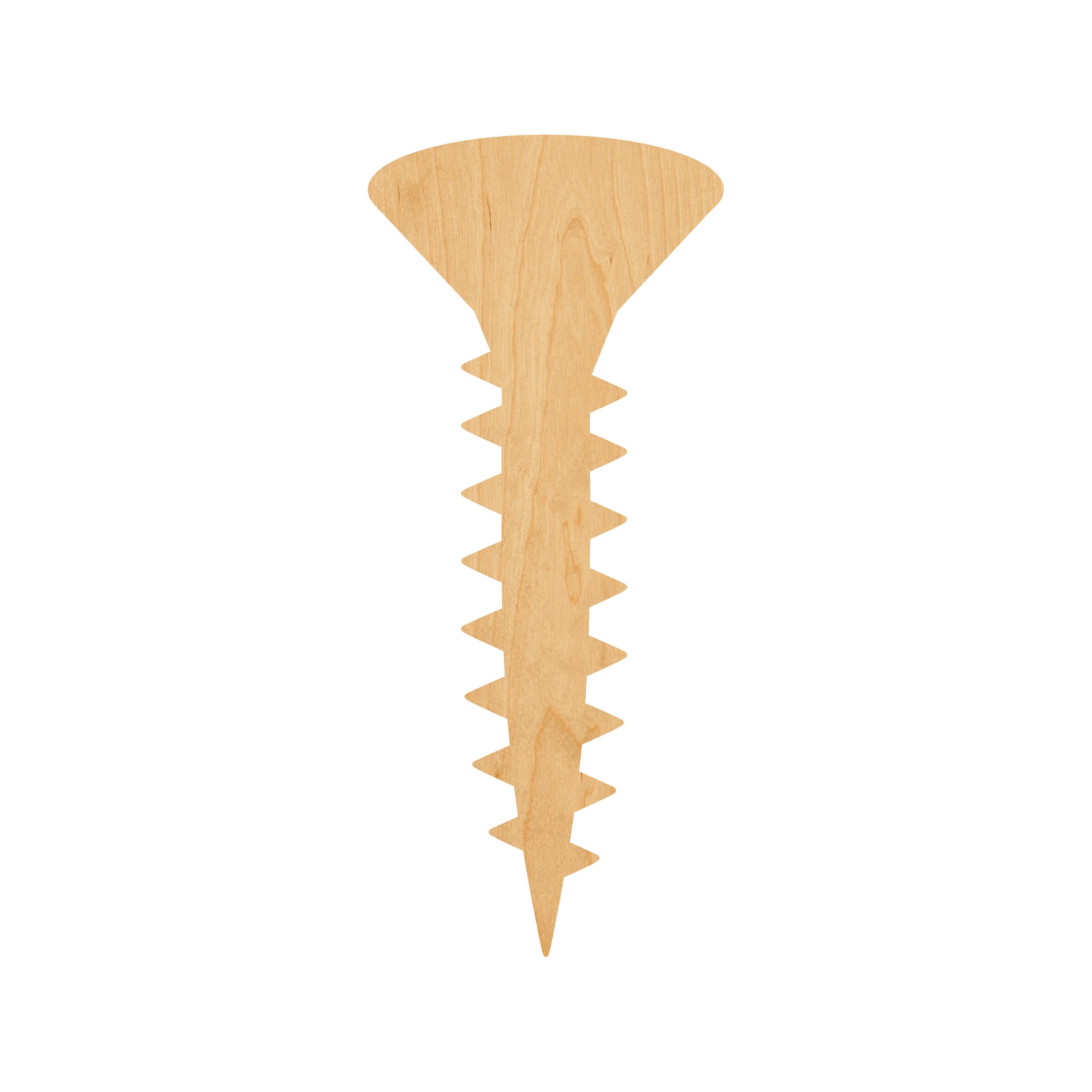 Woodcraft Cutout Screw Laser Cut Out Wood Shape Craft Supply Craft ...