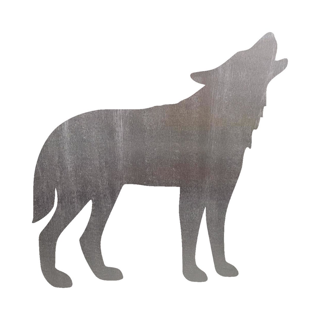 Wolf 1 Steel Cut Out Shape Metal Art Decoration Home Decor Craft Supply ...