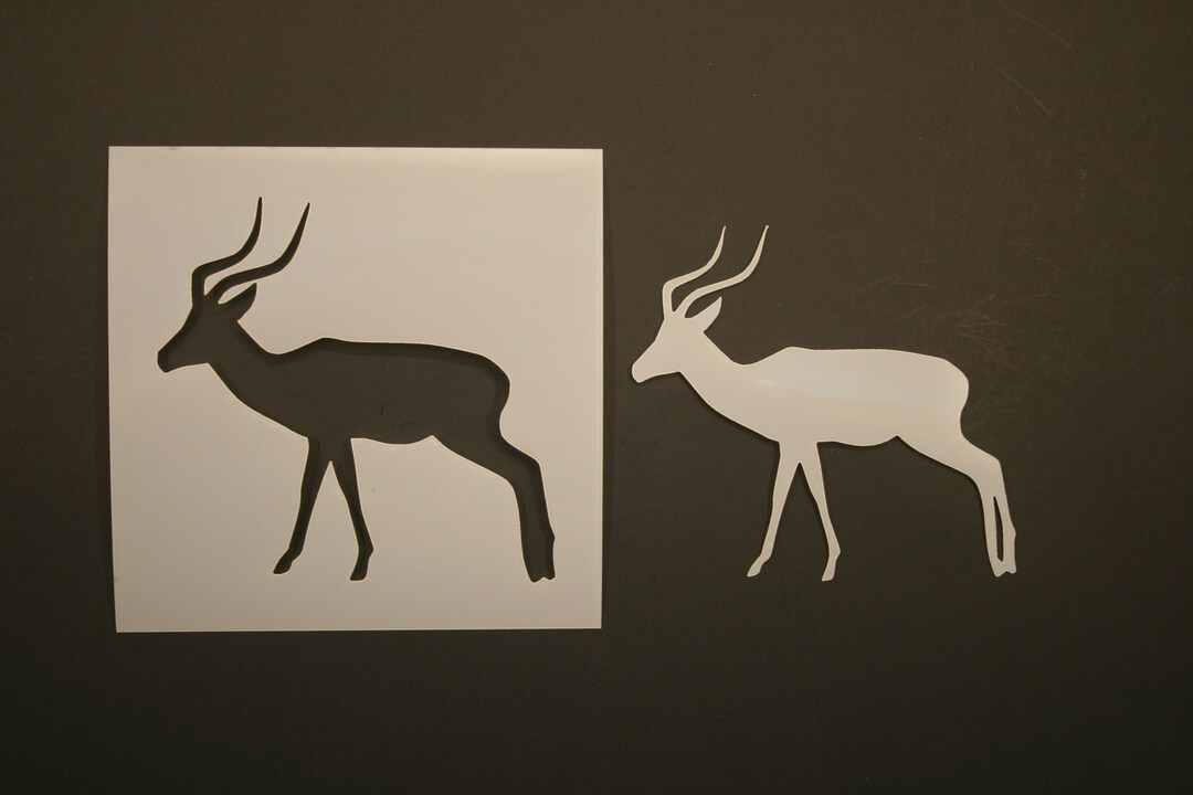 Antelope Reusable Mylar Stencil - Art Supplies - Etsy