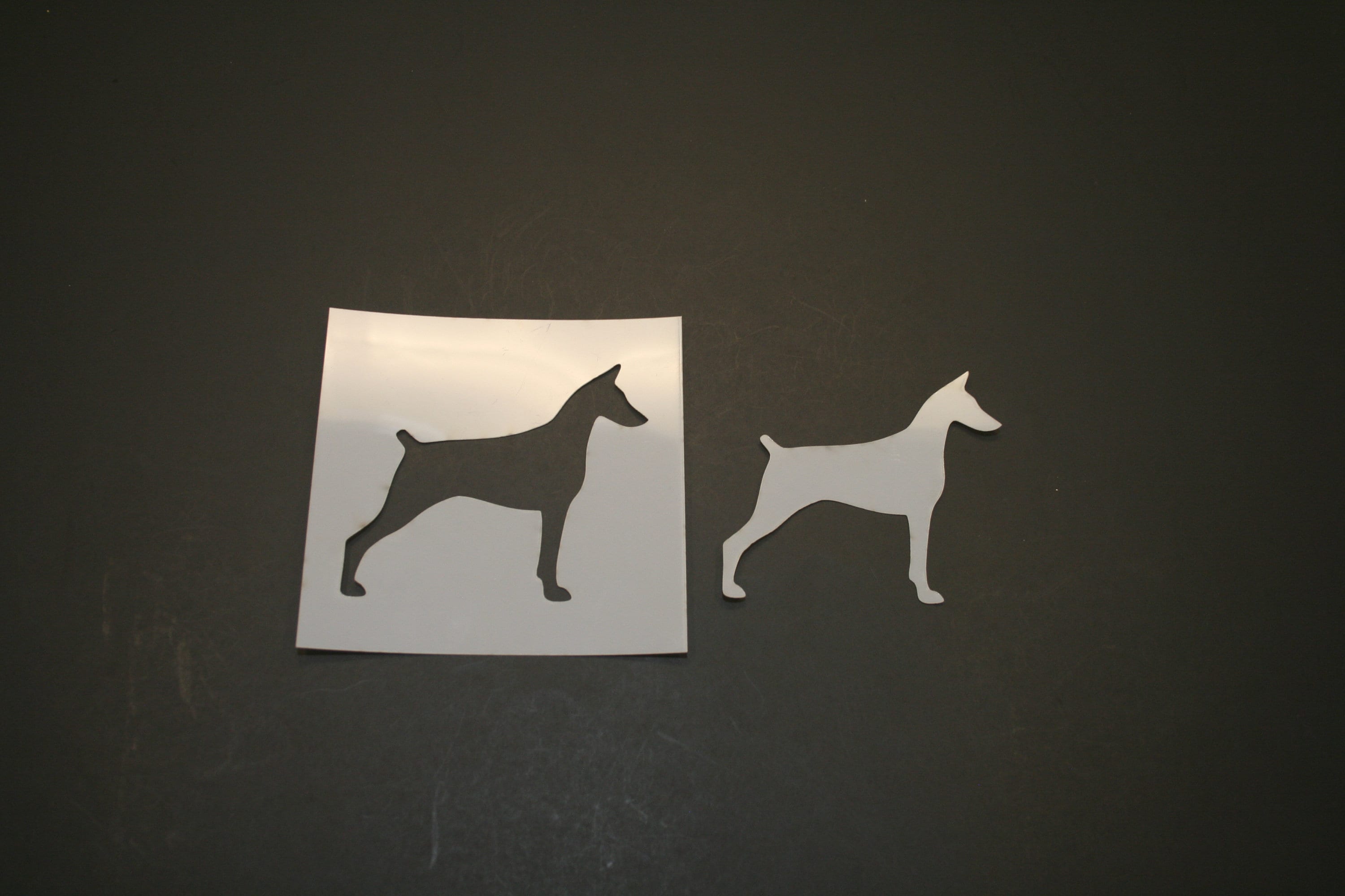 Doberman Reusable Mylar Stencil Art Supplies | Etsy