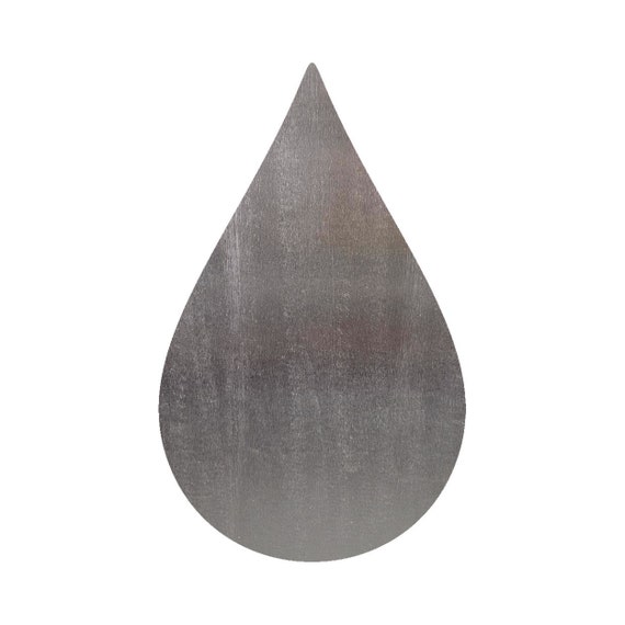 Raindrop Steel Cut Out Shape Metal Art Decoration Home Decor | Etsy