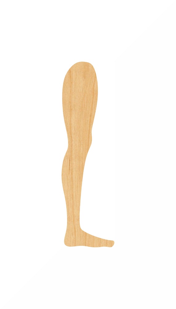 Leg Laser Cut Out Wood Shape Craft Supply Woodcraft Cutout - Etsy
