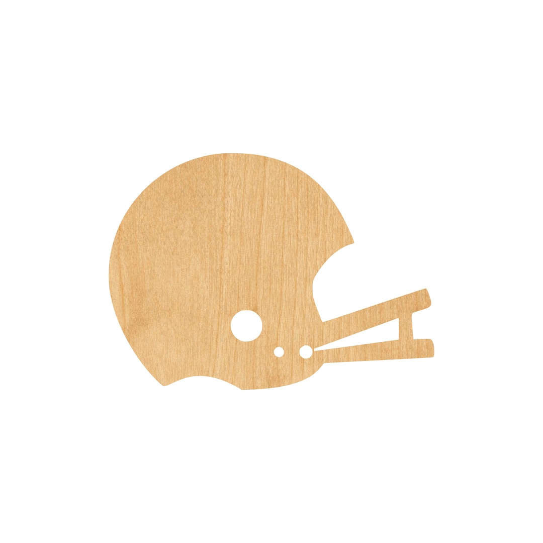 Football Helmet 2 Laser Cut Out Wood Shape Craft Supply - Woodcraft ...