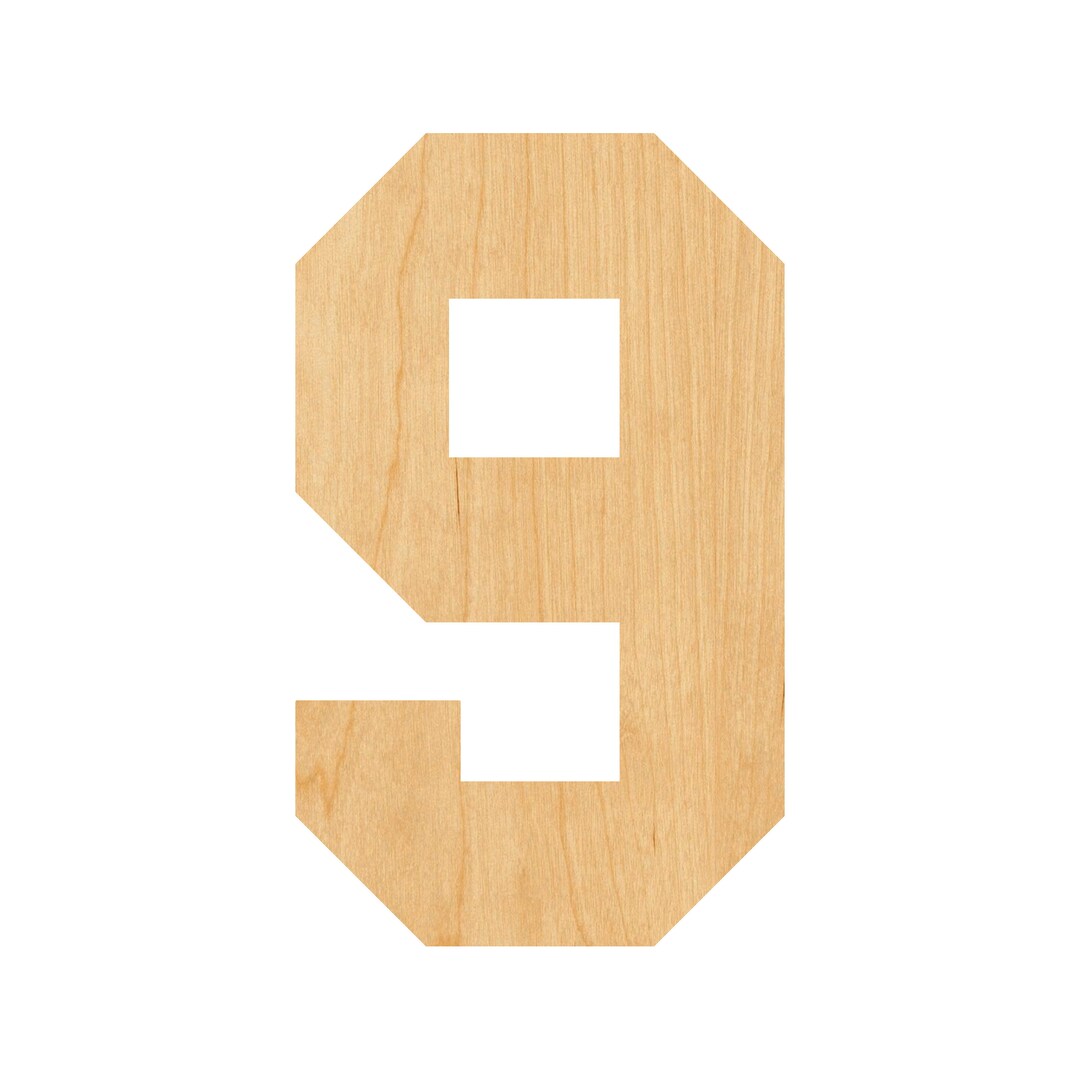 Number 9 Laser Cut Out Wood Shape Craft Supply - Woodcraft Cutout - Etsy
