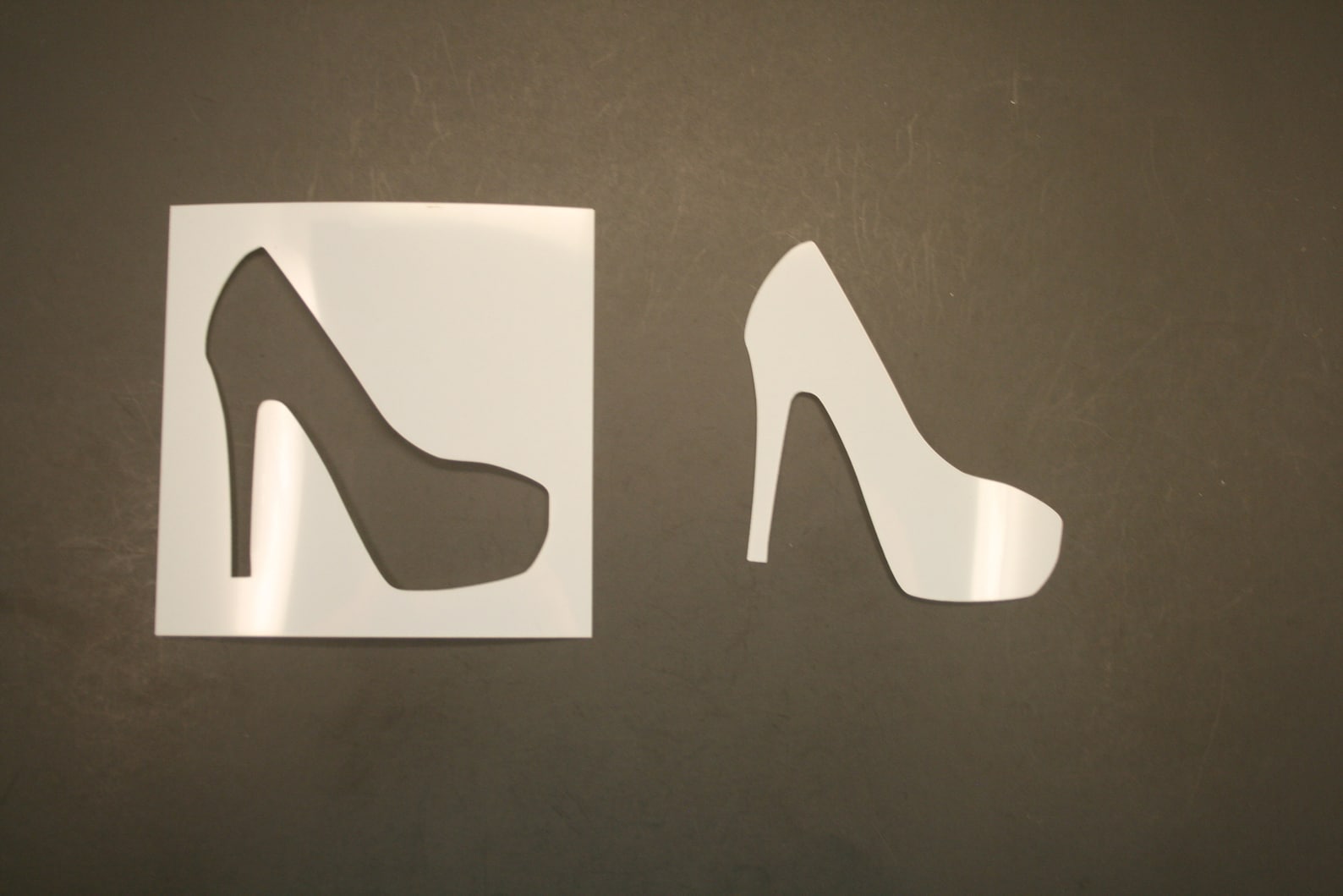 High Heel Shoe Reusable Mylar Stencil Art Supplies - Etsy