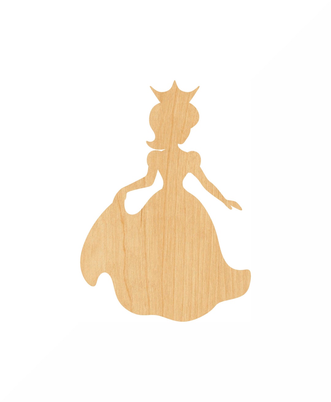Princess Laser Cut Out Wood Shape Craft Supply - Woodcraft Cutout - Etsy