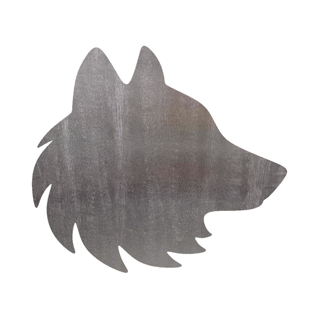 Wolf Head Steel Cut Out Shape Metal Art Decoration Home Decor Craft ...
