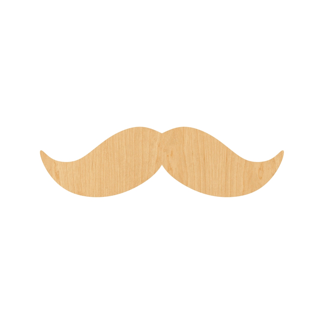 Mustache Laser Cut Out Wood Shape Craft Supply - Woodcraft Cutout - Etsy