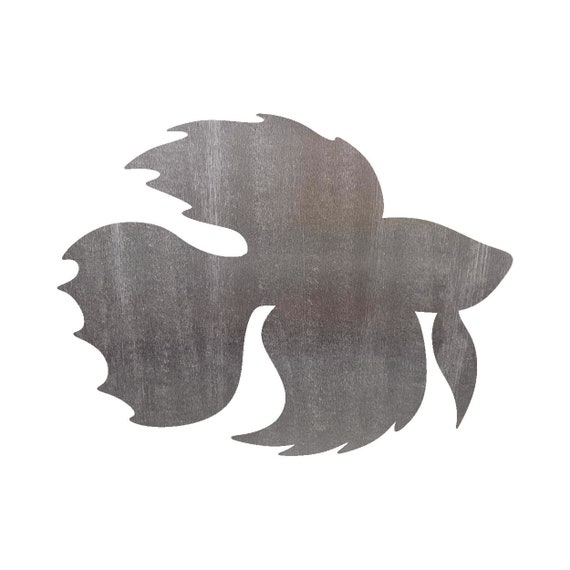 Betta Fish Steel Cut Out Shape Metal Art Decoration Home Decor - Etsy