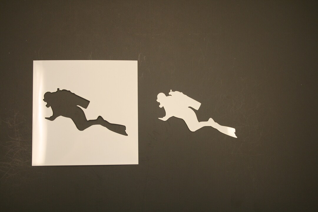 Scuba Driver 2 Reusable Mylar Stencil Art Supplies - Etsy
