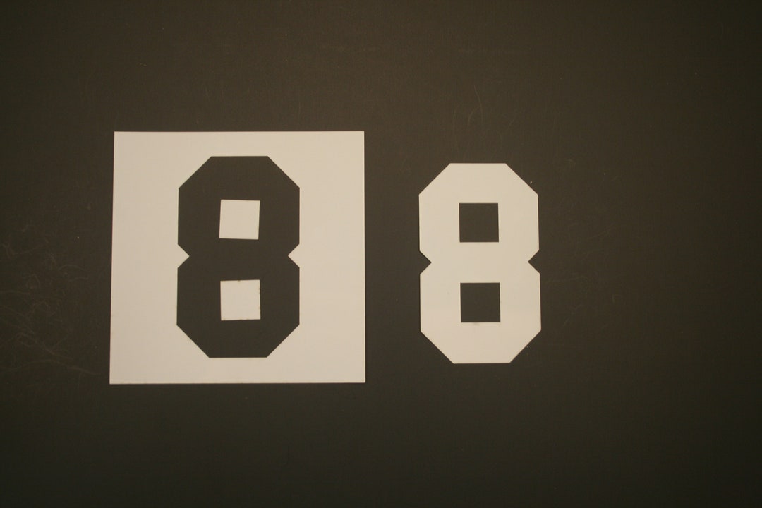 Number 8 Reusable Mylar Stencil - Art Supplies - Etsy