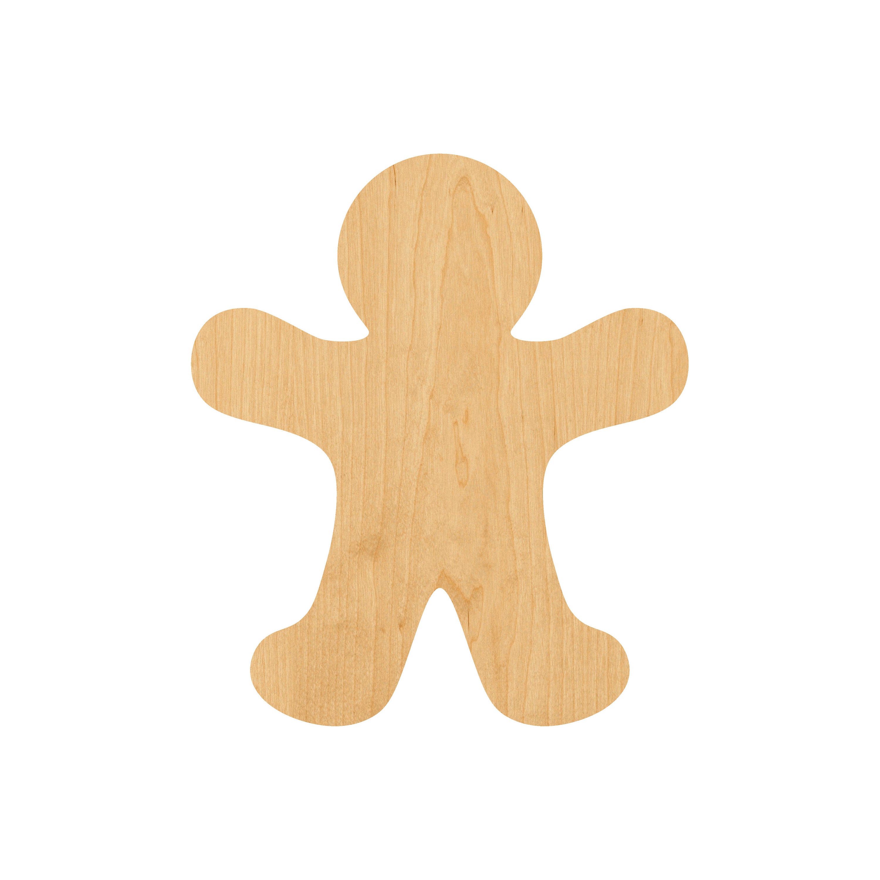 Gingerbread Man 2 Laser Cut Out Wood Shape Craft Supply - Etsy
