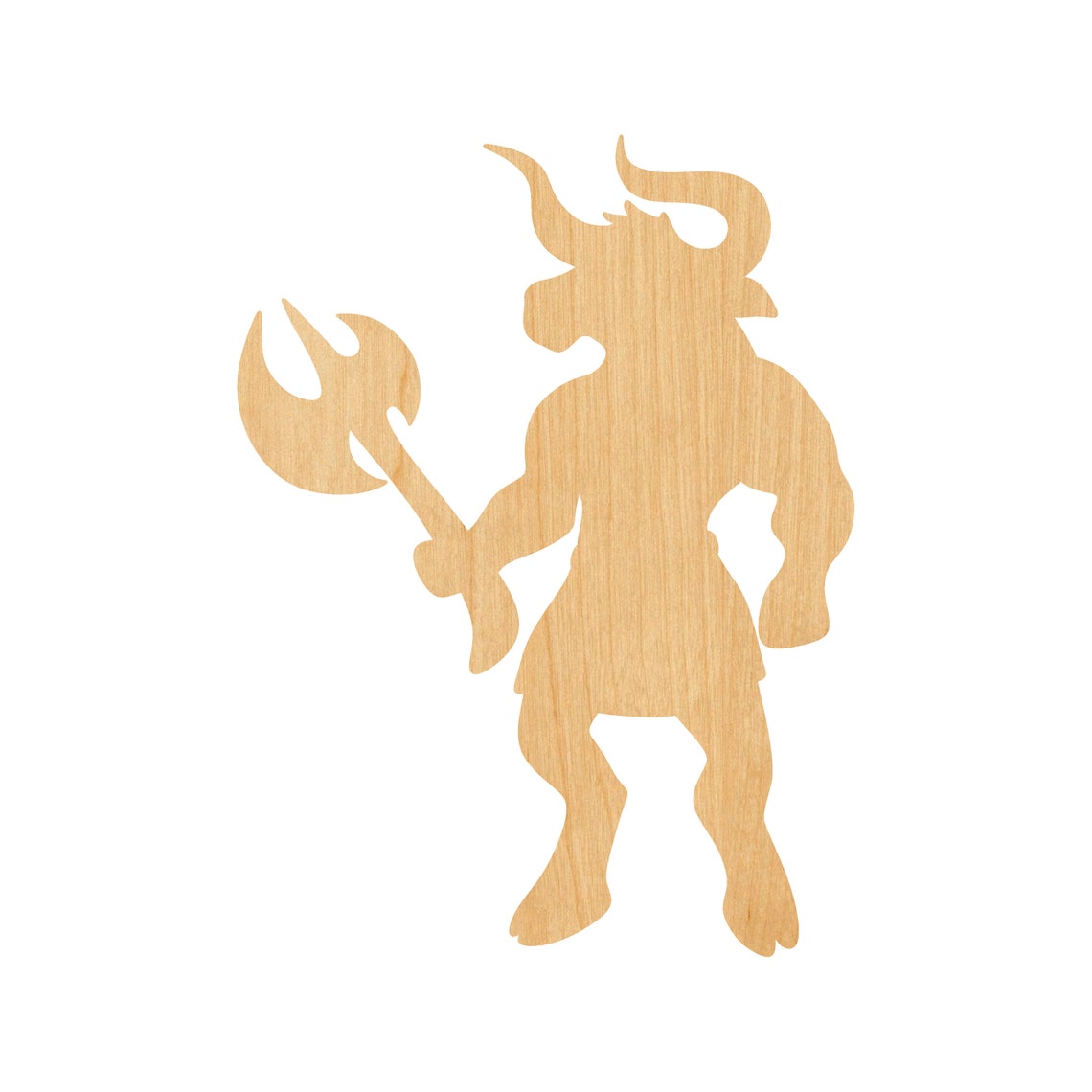 Minotaur Laser Cut Out Wood Shape Craft Supply - Woodcraft Cutout - Etsy
