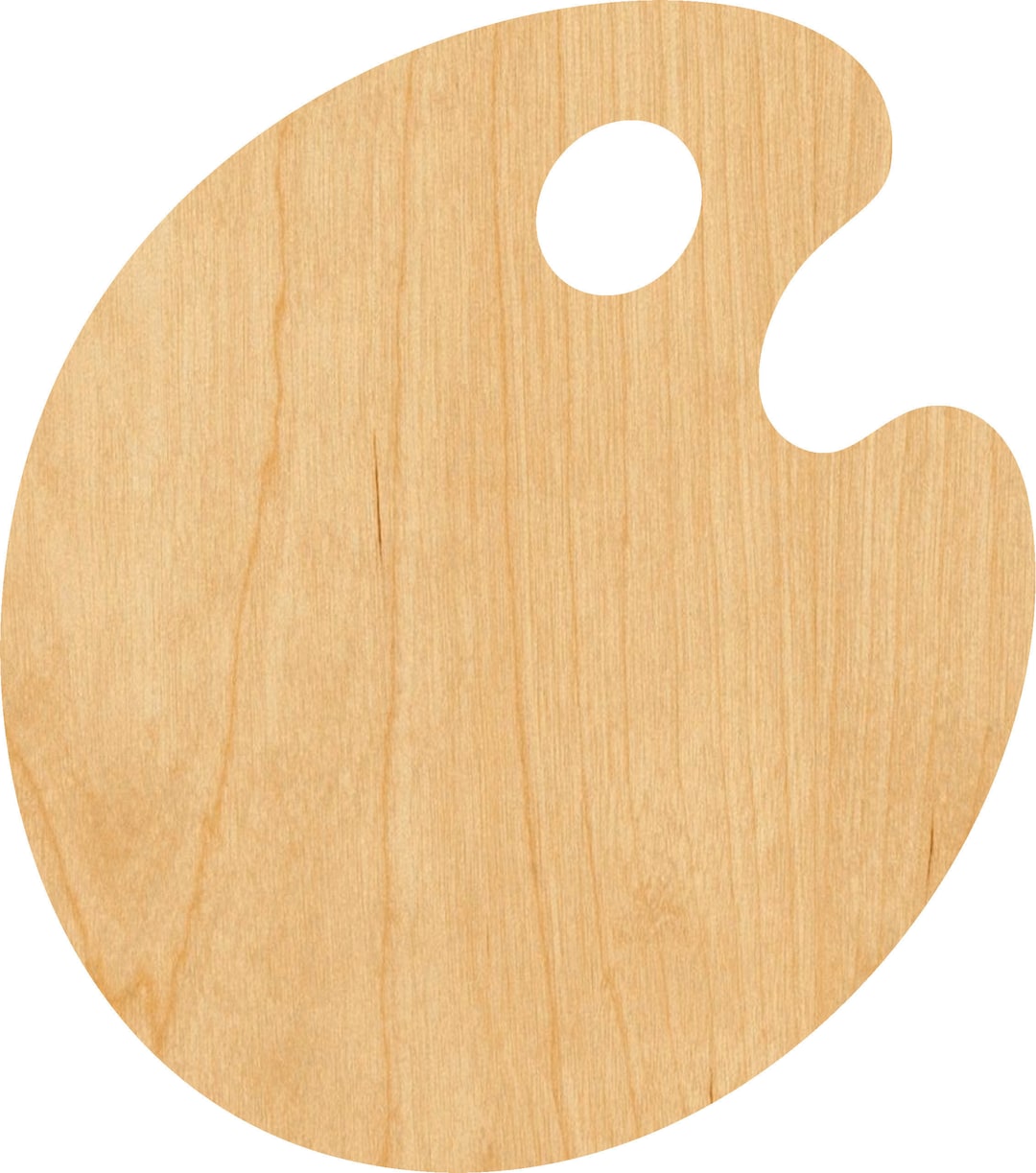 Paint Palette Laser Cut Out Wood Shape Craft Supply - Woodcraft Cutout ...